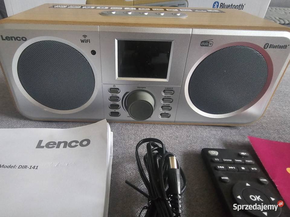 Radio internetowe Lenco DIR-141WD.Dab+. Bluetooth, Aux.Pilot Czarna ...