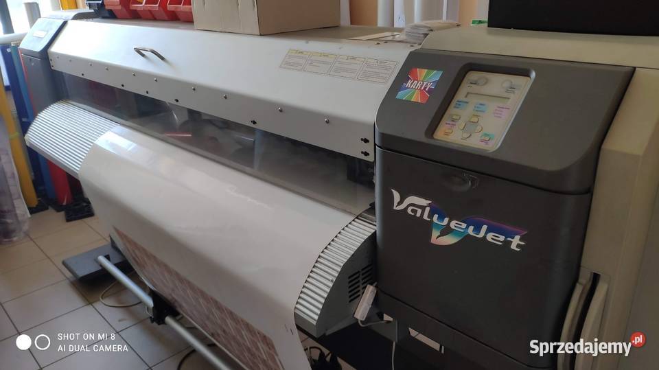PLOTER DRUKUJĄCY MUTOH ValueJet 1604 160cm + RÓŻNE MEDIA NA CZĘŚCI ...