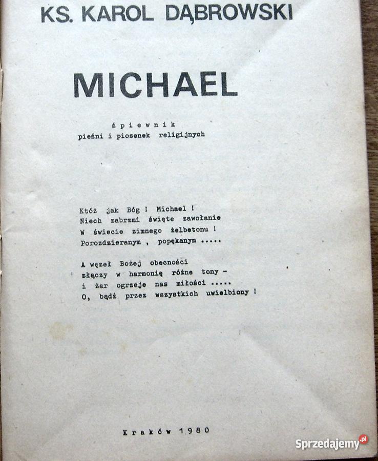 Michael Pieśni Religijne Ks Karol Dąbrowski Sprzedajemypl 