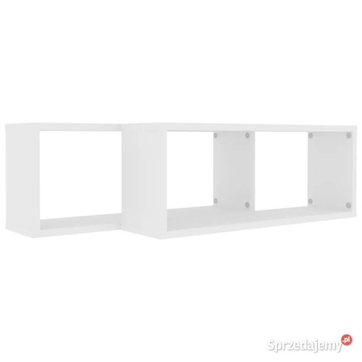 vidaXL Półki ścienne kostki, 2 szt., białe, 60x15x23 cm Warszawa ... vidaXL Półki ścienne kostki, 2 szt., białe, 60x15x23 cm Warszawa ...