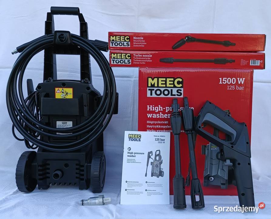 Myjka MeecTools 125bar 1500W aluminiowa pompa wąż 5m komplet Dęblin - Sprzedajemy.pl