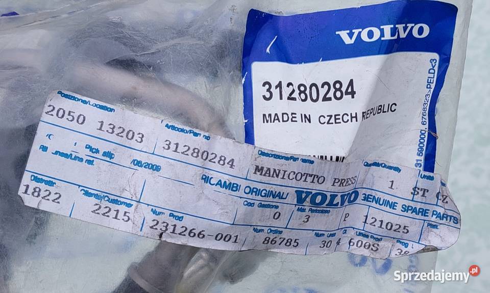 PRZEWÓD WSPOMAGANIA VOLVO S80 V70 XC70 XC60 31280284 Mielęcin ...
