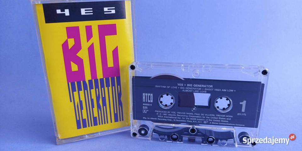 Yes – Big Generator , USA 1987 - KASETA MAGNETOFONOWA Kraków ... Yes – Big Generator , USA 1987 - KASETA MAGNETOFONOWA Kraków ...
