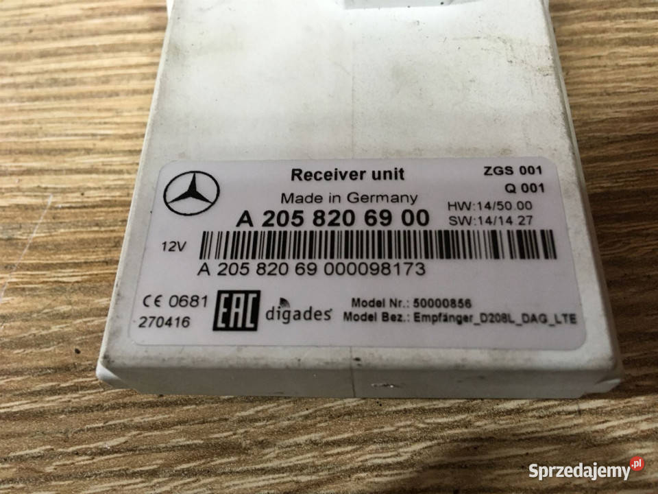 2058206900 MODUŁ RADIOWY MERCEDES GLC Murzynowo - Sprzedajemy.pl