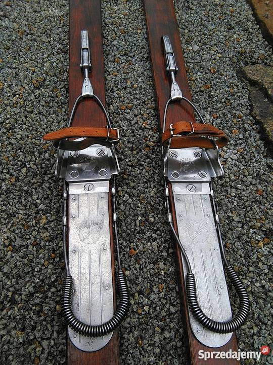 Zabytkowe stare drewniane narty Szklarska Poręba - Sprzedajemy.pl