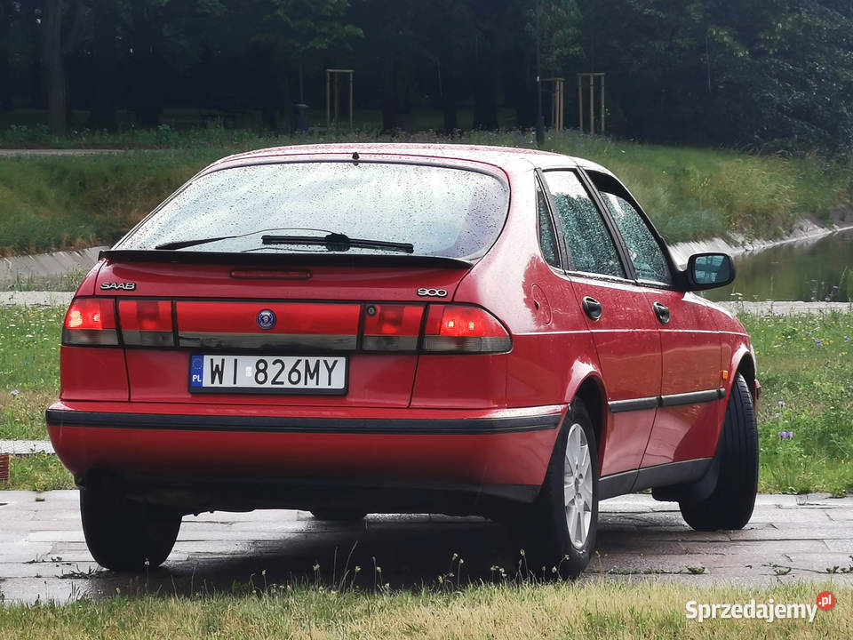 Saab 900 hatchback czerwony 1998 199'940km Warszawa - Sprzedajemy.pl