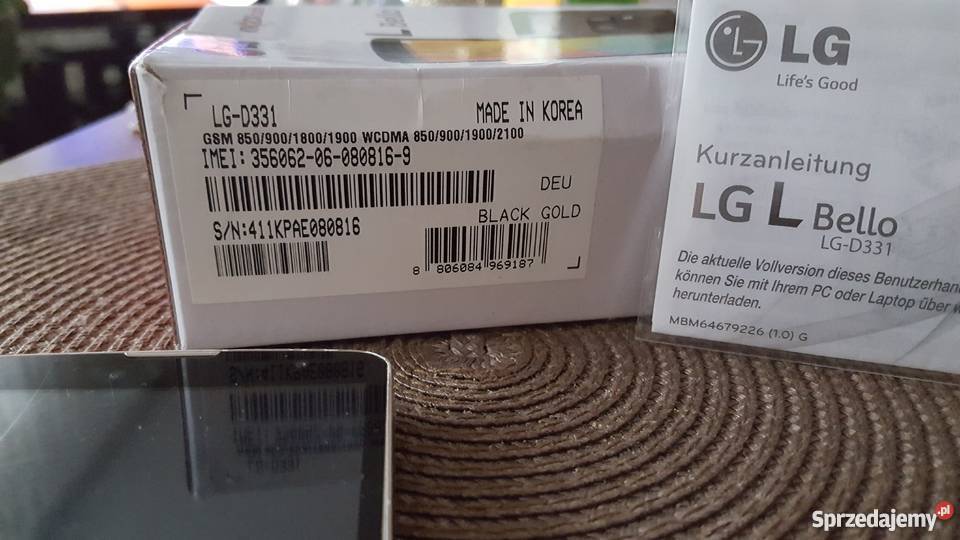 Smartfon LG L Bello D331 Gold Edition. 100% sprawny Biały Zdrój ...
