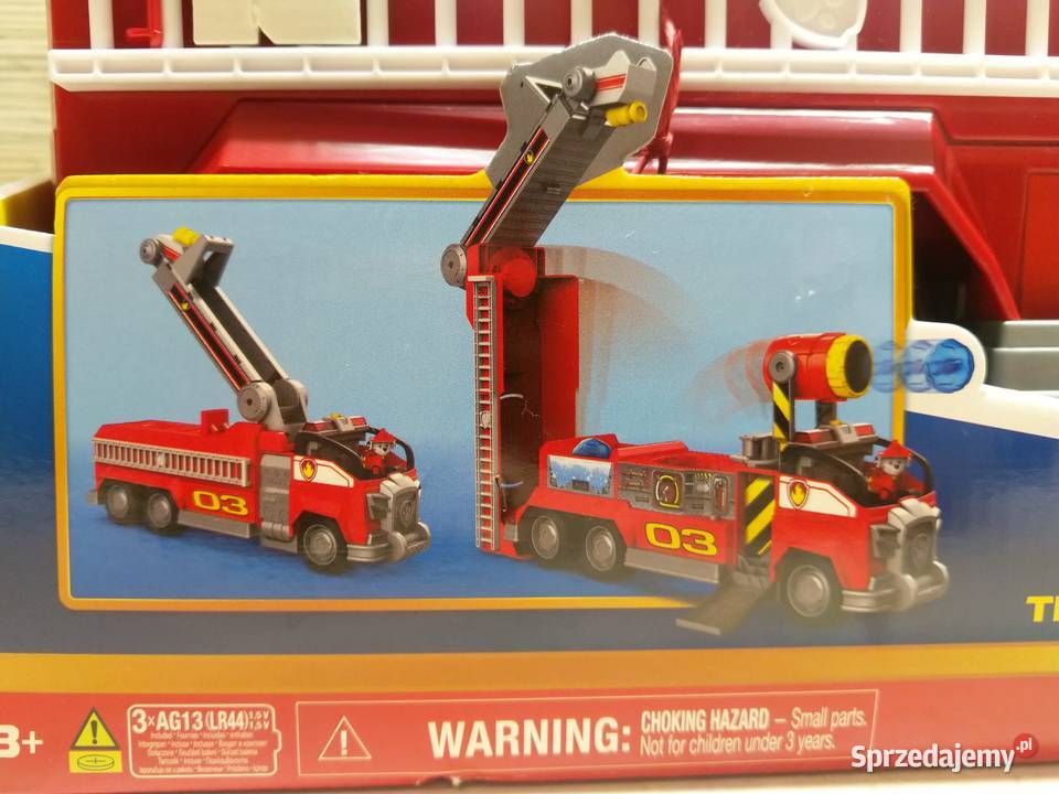 NAJTANIEJ Straż Pożarna Psi Patrol Wóz Strażacki + Marshall Wysyłka ...