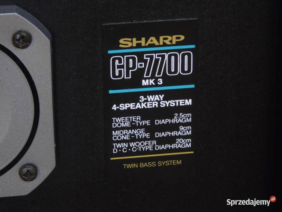 Kolumny SHARP CP-7700 mocne 2 x 250 wat. 8 ohm. Jasło - Sprzedajemy.pl