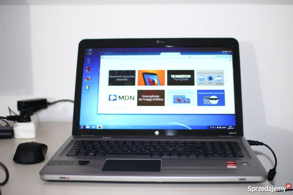 Piękny Duży Laptop HP Dv7 Nowa Seria AMD Dual Core P540 RAM Bydgoszcz ...