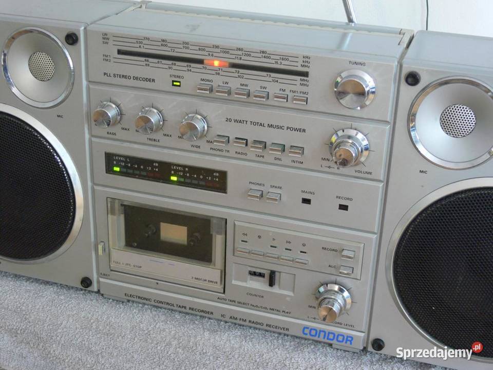 Radio Magnetofon Condor. Unitra. WYSYŁKA. Jasło - Sprzedajemy.pl