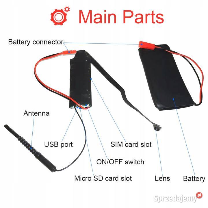 NAJMNIEJSZA KAMERA SZPIEGOWSKA NA KARTE SIM 4G Wrocław - Sprzedajemy.pl