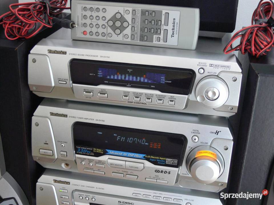 Wieża Technics SA-EH760 pilot kolumny. DOSTAWA. Jasło - Sprzedajemy.pl