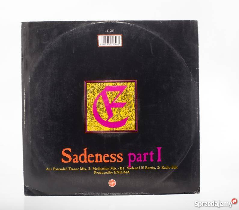 Enigma ‎– Sadness Part 1 / płyta winylowa / LP VINYL Poznań ...