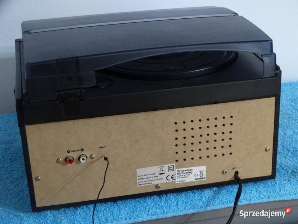 Gramofon igła CD radio, USB, mp-3 REC wzmacniacz WYSYŁKA Jasło ...