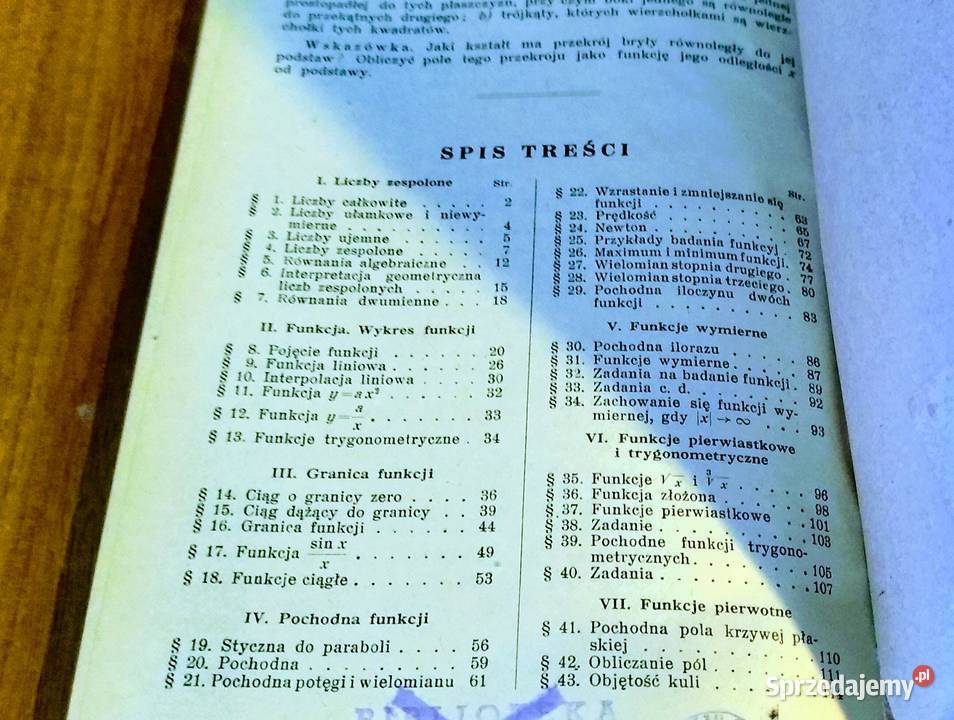 Algebra dla II 2 klasy liceum wydział mat--fiz Straszewicz Kulczycki ...