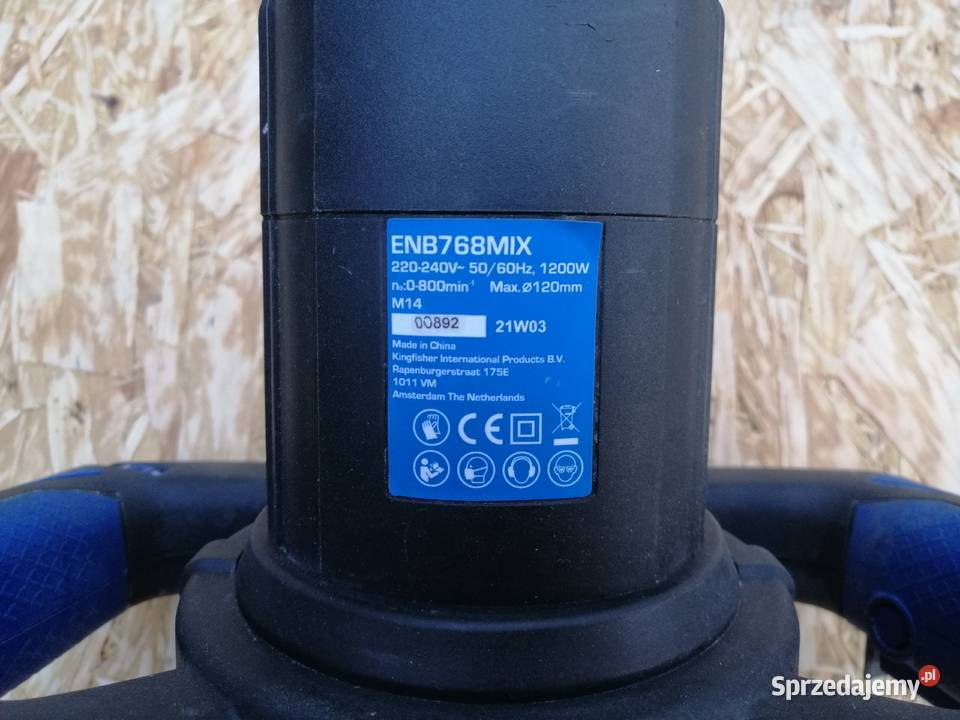 MIESZADŁO DO ZAPRAW ENERGER ENB768MIX 1200W 120 mm Wyrzeka - Sprzedajemy.pl