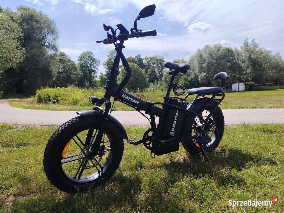 Rower Elektryczny Rattan 40, 5 ah - Zasięg 200km! NOWY Składany 120Nm ...