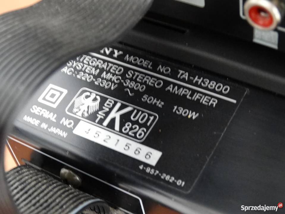 Wzmacniacz, korektor, CD i tuner Sony MHC-3800. WYSYŁKA. Jasło ...