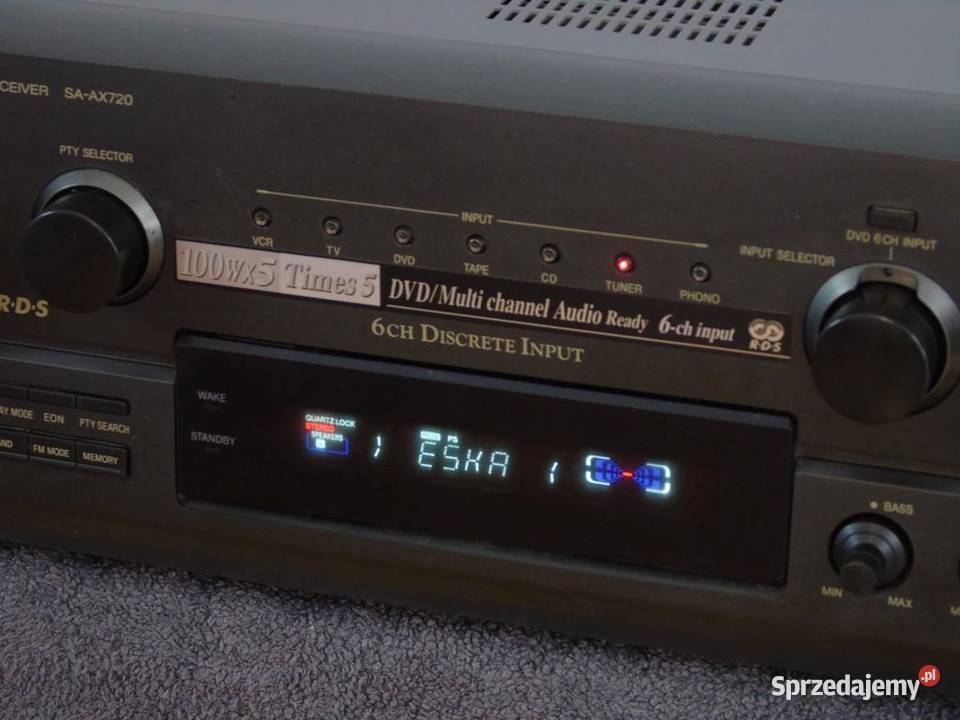 Amplituner Technics SA-AX 720 sprawny, 5X 100 wat. DOSTAWA Jasło - Sprzedajemy.pl