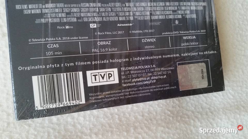 MATYLDA Tajemnica Domu Romanowów (2018 TVP) dvd video Puławy - Sprzedajemy.pl