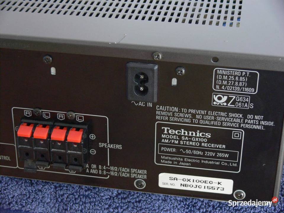 Amplituner Technics SA-GX 100 mocny 265 wat. WYSYŁKA. Jasło - Sprzedajemy.pl