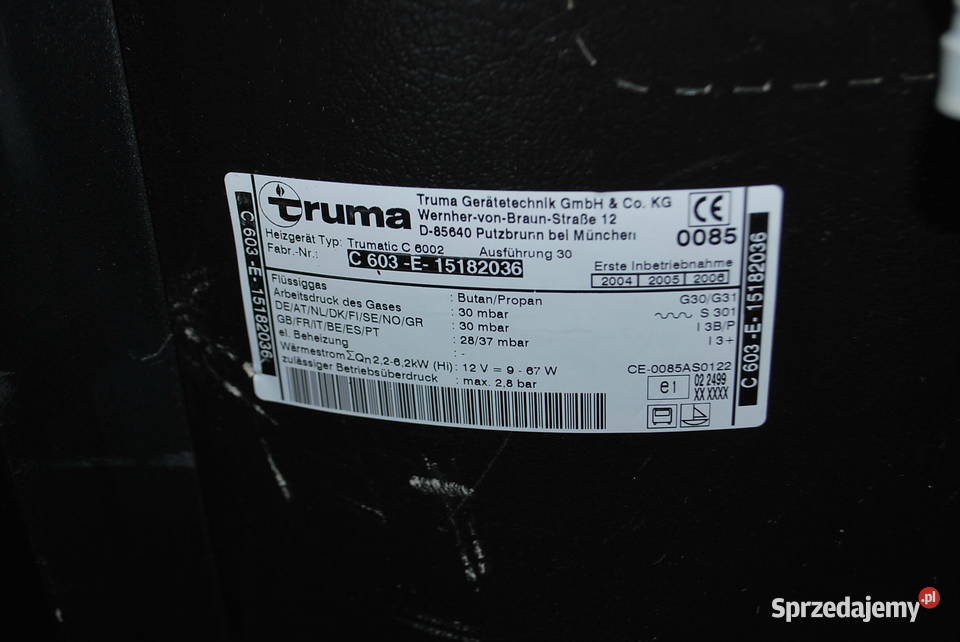 PIEC TRUMA COMBI TRUMATIC C6002!!! Grzebowilk - Sprzedajemy.pl