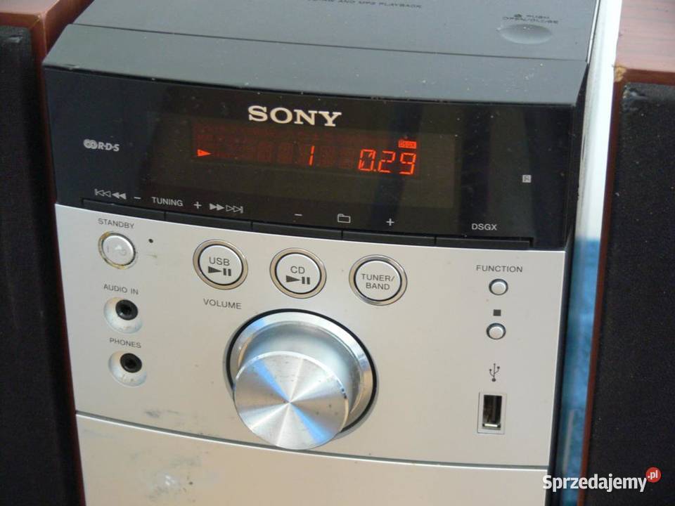 Wieża Sony RDS CD USB mp3 AUX kolumny. WYSYŁKA. Jasło - Sprzedajemy.pl