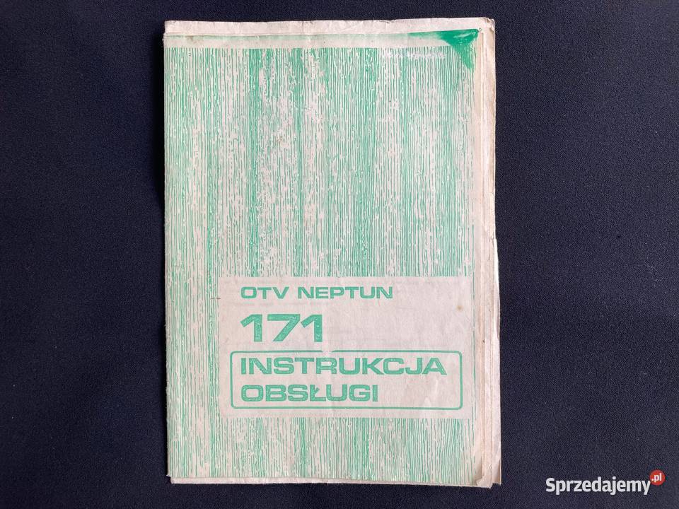PRL Neptun 171 instrukcja schemat DTR oryginał PRL Neptun 171 ...