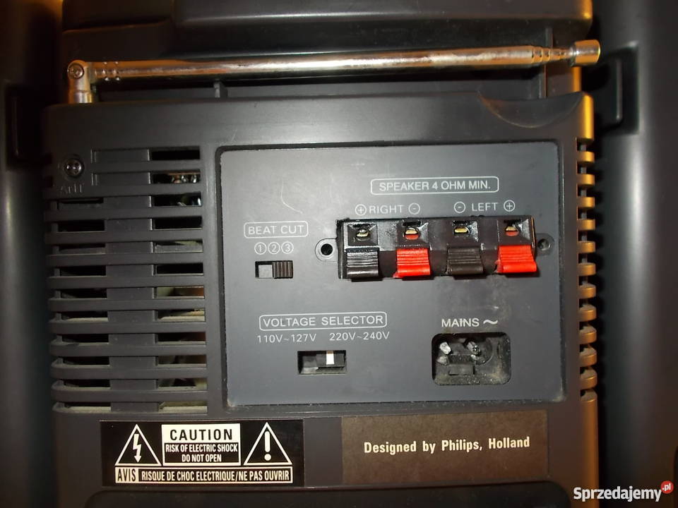 PHILIPS microwieża, tuner, cd, deck, głośniki, DBB, do biura Poznań ...