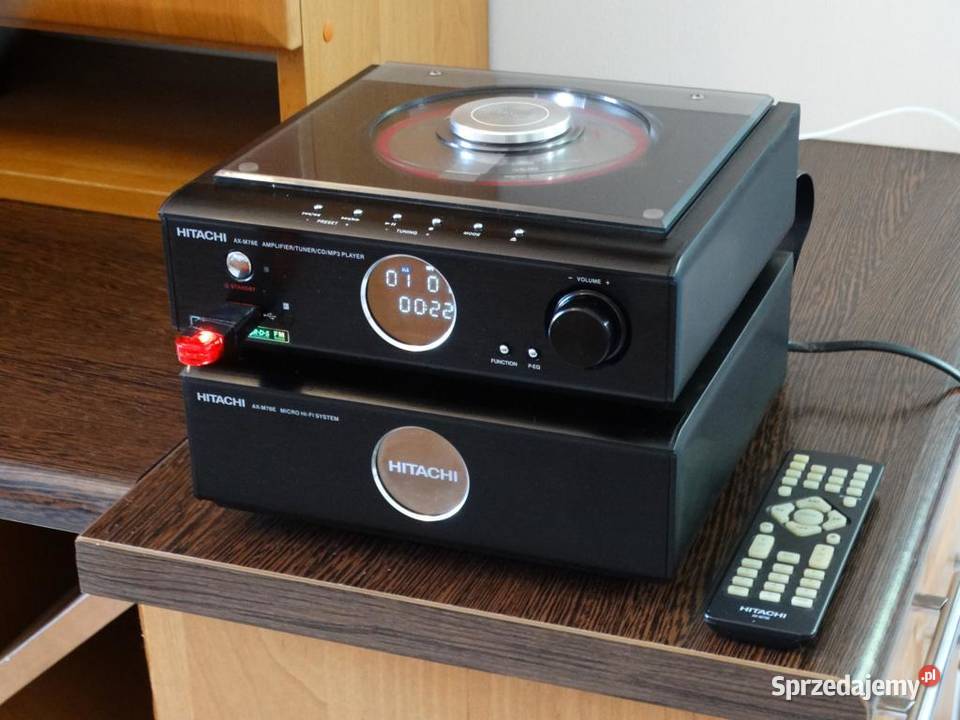 Wieża Hitachi AX-M76E.USB pilot. WYSYŁKA. Jasło - Sprzedajemy.pl