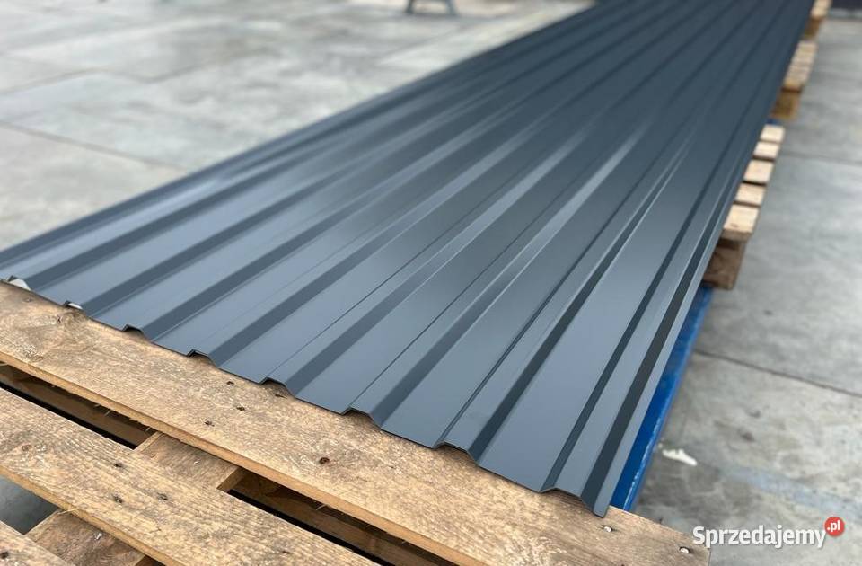 Blacha trapezowa T18 z FILCEM antykondensacyjnym- ANTRACYT -POŁYSK- Gizałki - Sprzedajemy.pl