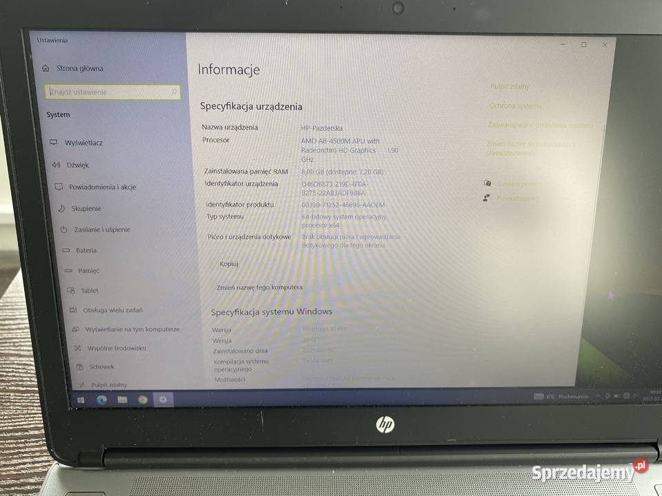 LAPTOP HP 655 G1 Toruń - Sprzedajemy.pl
