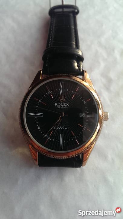 Rolex Cellini,nowy,męski, na skórzanym pasku,datownik. Warszawa ...