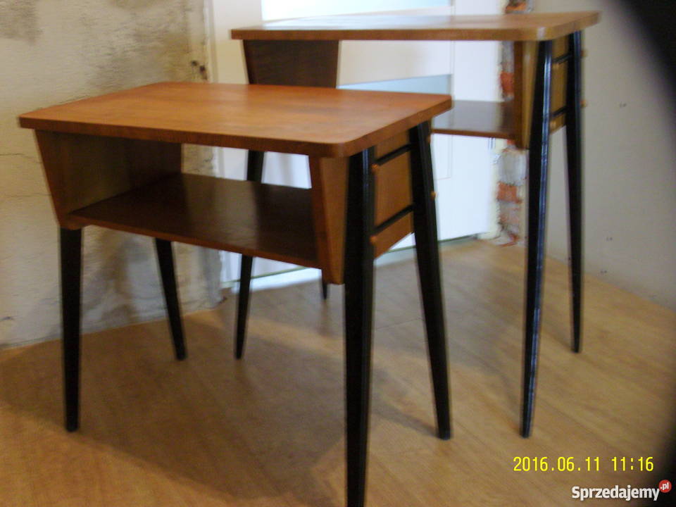2 x stolik rtv kawowy PRL loft vintage -etykiety Warszawa - Sprzedajemy.pl