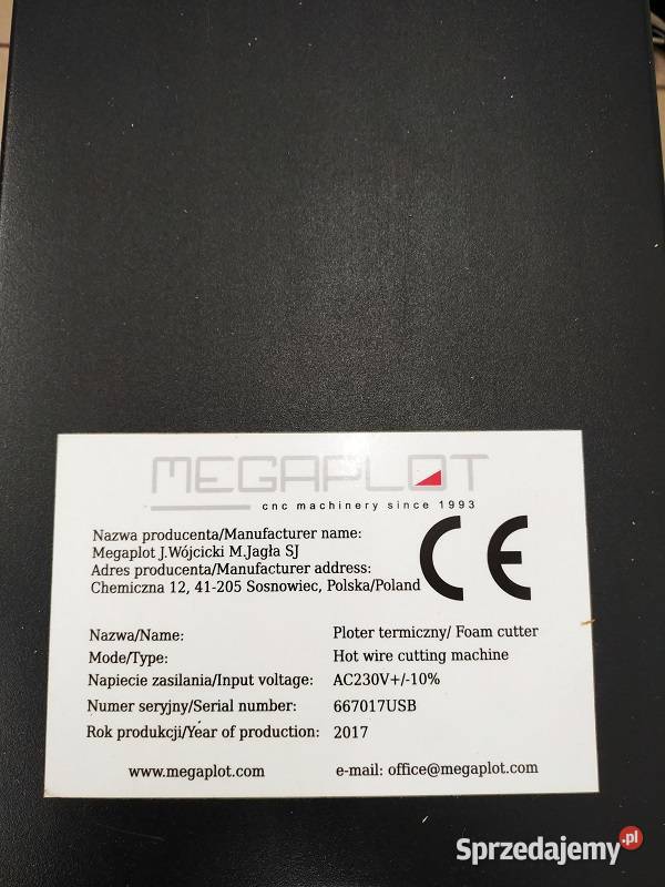 Ploter Termiczny Megaplot P60 do styroduru Rzeszów - Sprzedajemy.pl