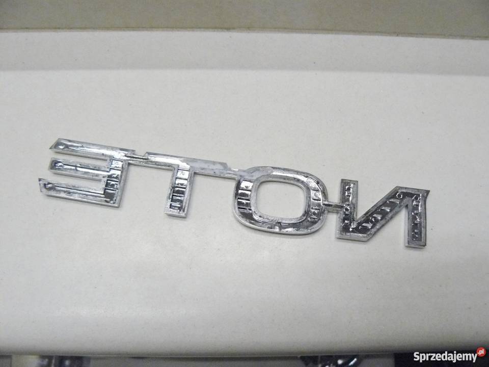 Logo Napis Emblemat Nissan Note mk1 2006-2012 Piastów - Sprzedajemy.pl