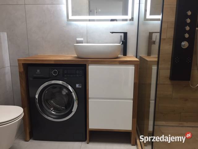 Szafka pod umywalkę z zabudową pralki - szer. 120 cm Kraków ... Szafka pod umywalkę z zabudową pralki - szer. 120 cm Kraków ...