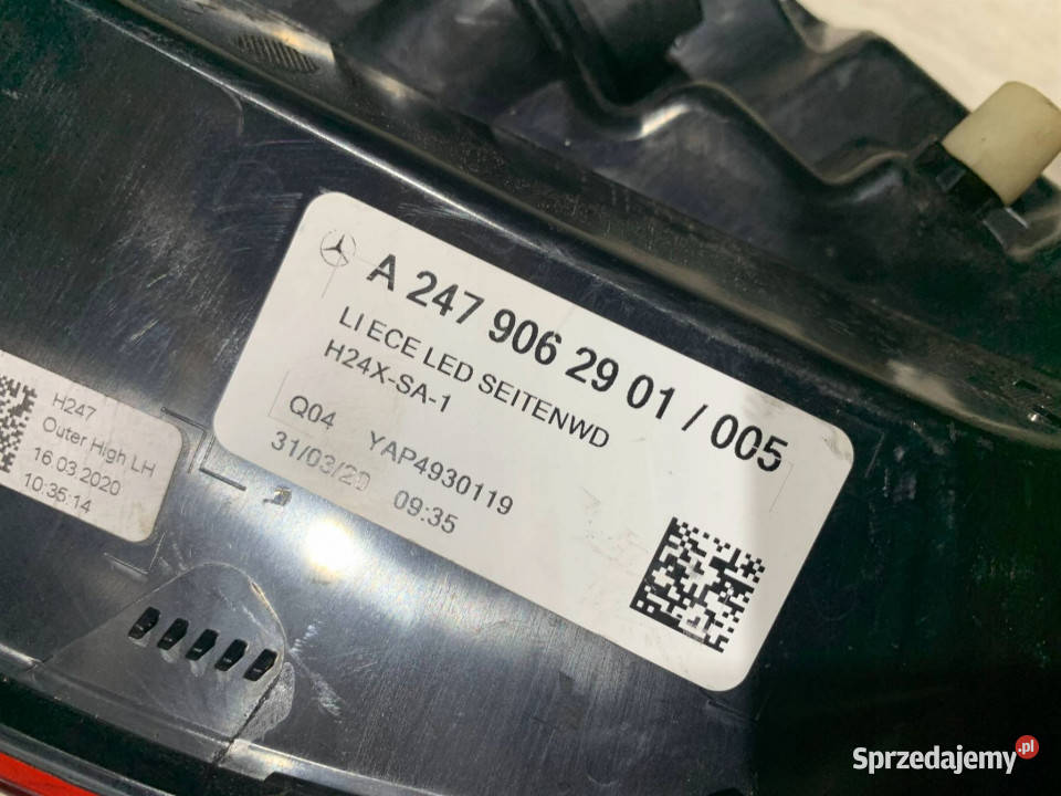 MERCEDES W247 LAMPA TYLNIA LED LEWA 2479062901 Murzynowo - Sprzedajemy.pl