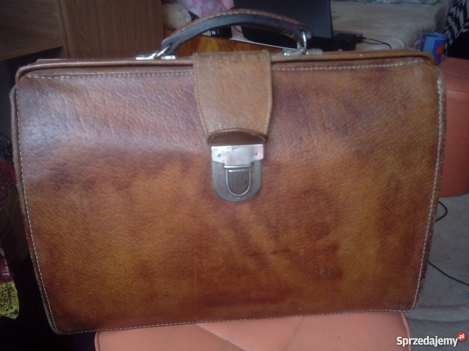 Stara torba skórzana aktówka stan b.dobry Nisko - Sprzedajemy.pl