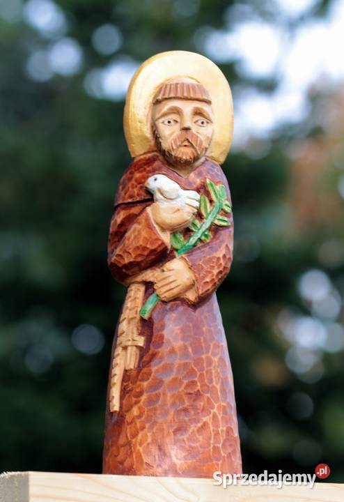 Św. Franciszek rzeźba ludowa Gniezno - Sprzedajemy.pl