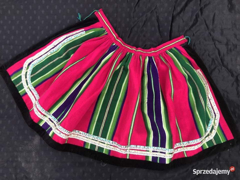 Zabytkowy różowy - Stroj Łowicki Fartuch Łowicz - Sprzedajemy.pl