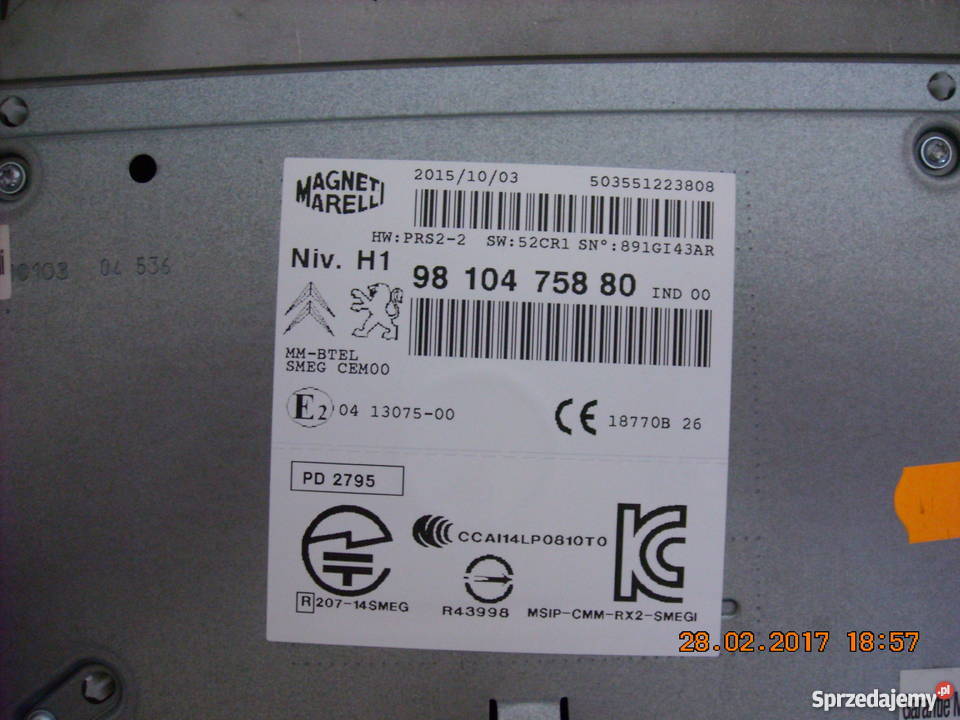 9809335980 Radio nawigacja Peugeot 308 Nowe mapy Jarocin - Sprzedajemy.pl