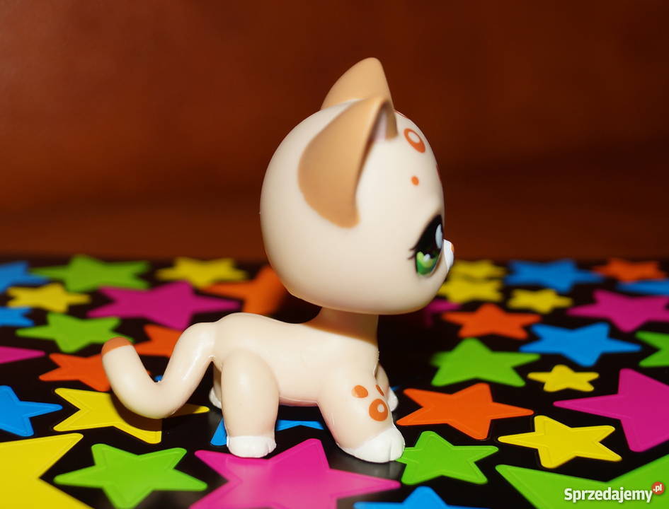 LPS shorthair UNIKAT #852 Littlest Pet Shop kot zielone oczy Czerwionka ...