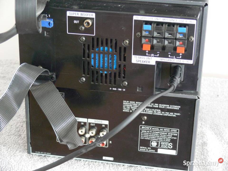 Wieża Sony MHC-3700 pilot. Mocna. WYSYŁKA. Jasło - Sprzedajemy.pl
