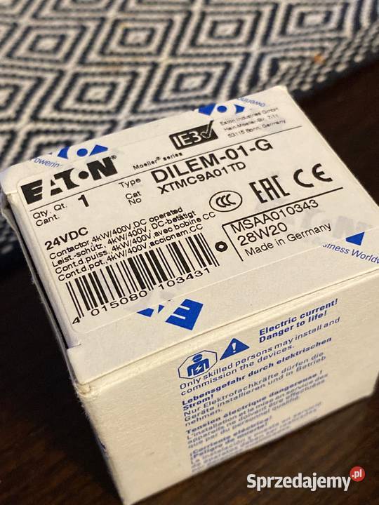 NOWY Stycznik mocy EATON DIL EM-01-G (24VDC) XTMC9A01 Białystok ...