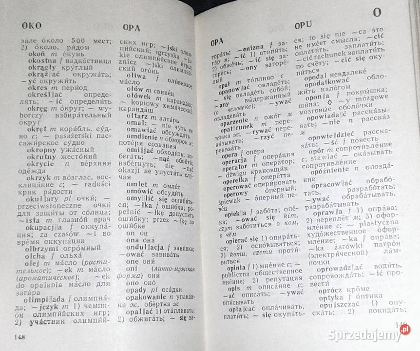 Słownik polsko-rosyjski, rosyjsko-polski. Wyd. 1985 Chełm - Sprzedajemy.pl