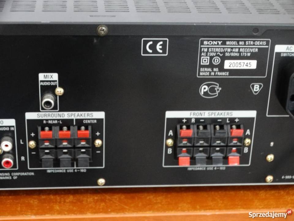 Amplituner Sony STR-DE415 RDS mocny i sprawny WYSYŁKA. Jasło ...