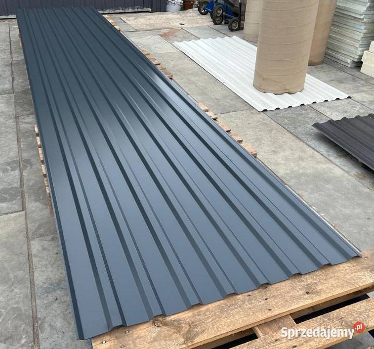 Blacha trapezowa T18 z FILCEM antykondensacyjnym- ANTRACYT -POŁYSK- Gizałki - Sprzedajemy.pl