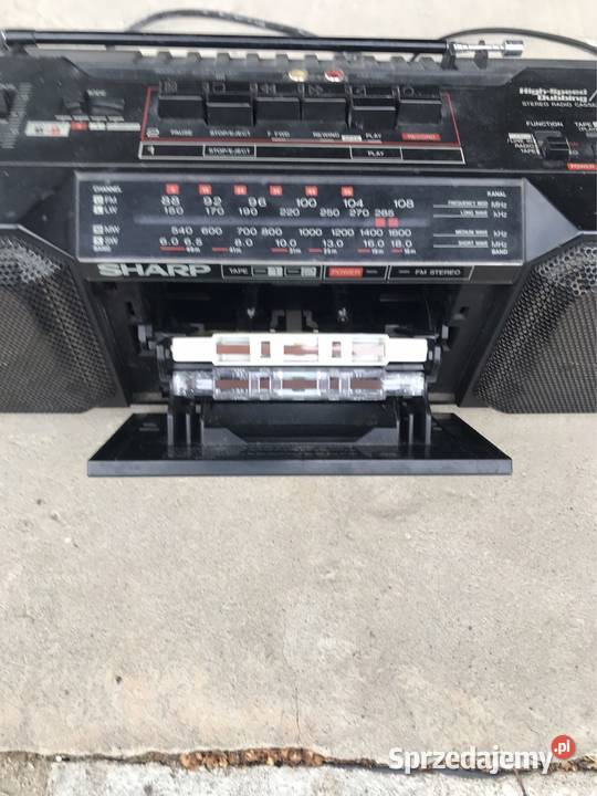 Radiomagnetofon Sharp WQ-T282 z podwojna kieszenia na 2 tasm Lublin ...